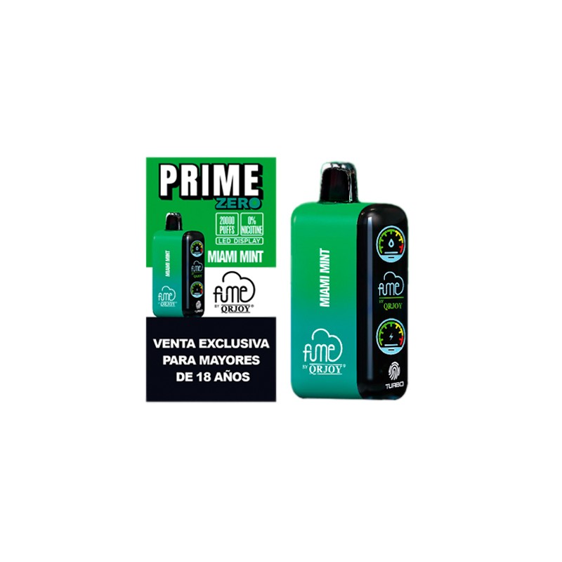 Vape Fume Prime Zero Miami Mint 20.000 Pff 0% nic – Elite Garden