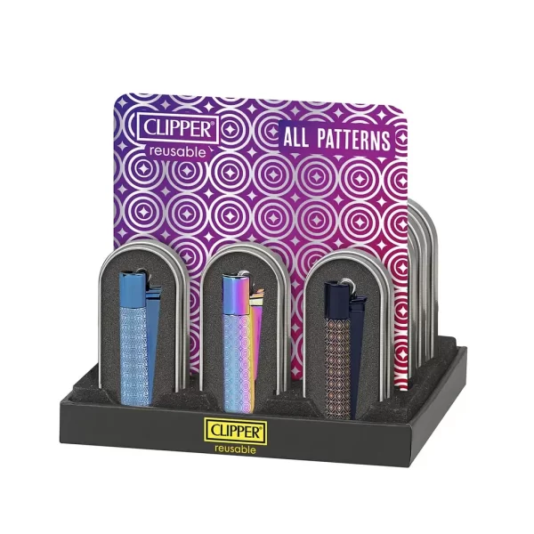 Encendedor Clipper Metálico All Patterns – Elite Garden